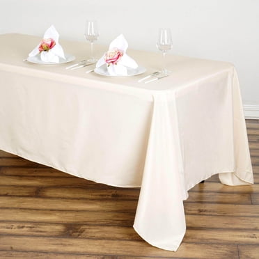 BalsaCircle 120" Royal Blue Round Polyester Tablecloth Wedding Table ...
