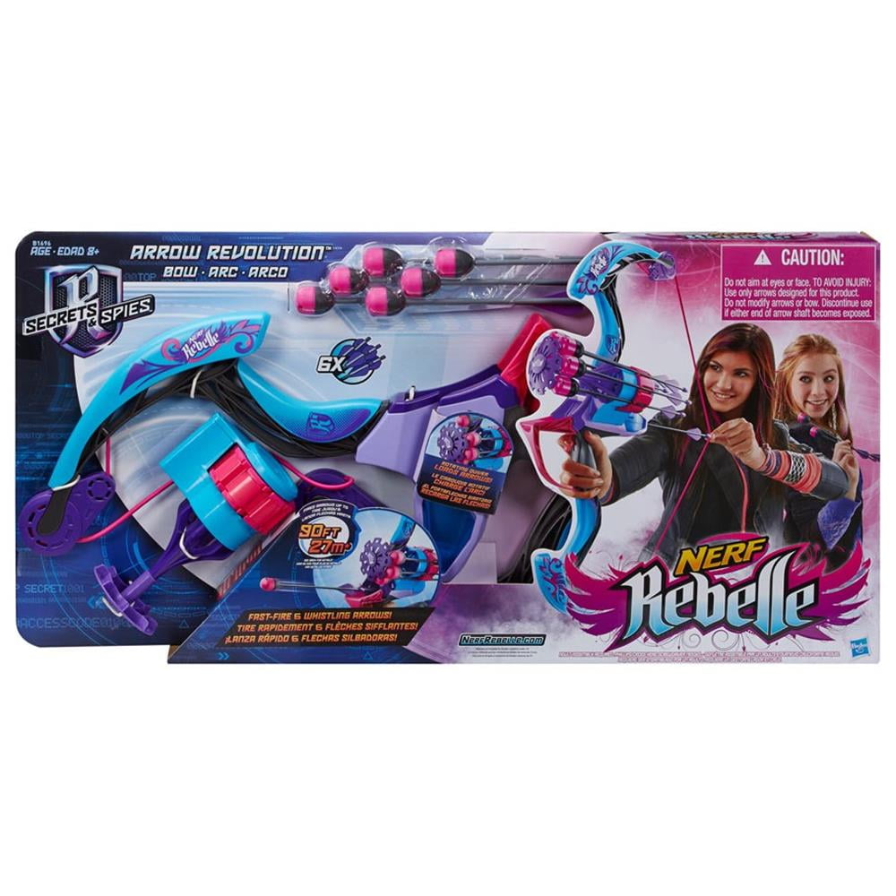 Nerf:Rebel: Arrowtech Auto Quiver Bow(3) Hasbro HSBB1696 - Walmart.com ...
