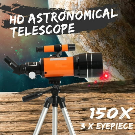 Astronomical telescope 70mm clear aperture 150x with 3 eyepiece ...