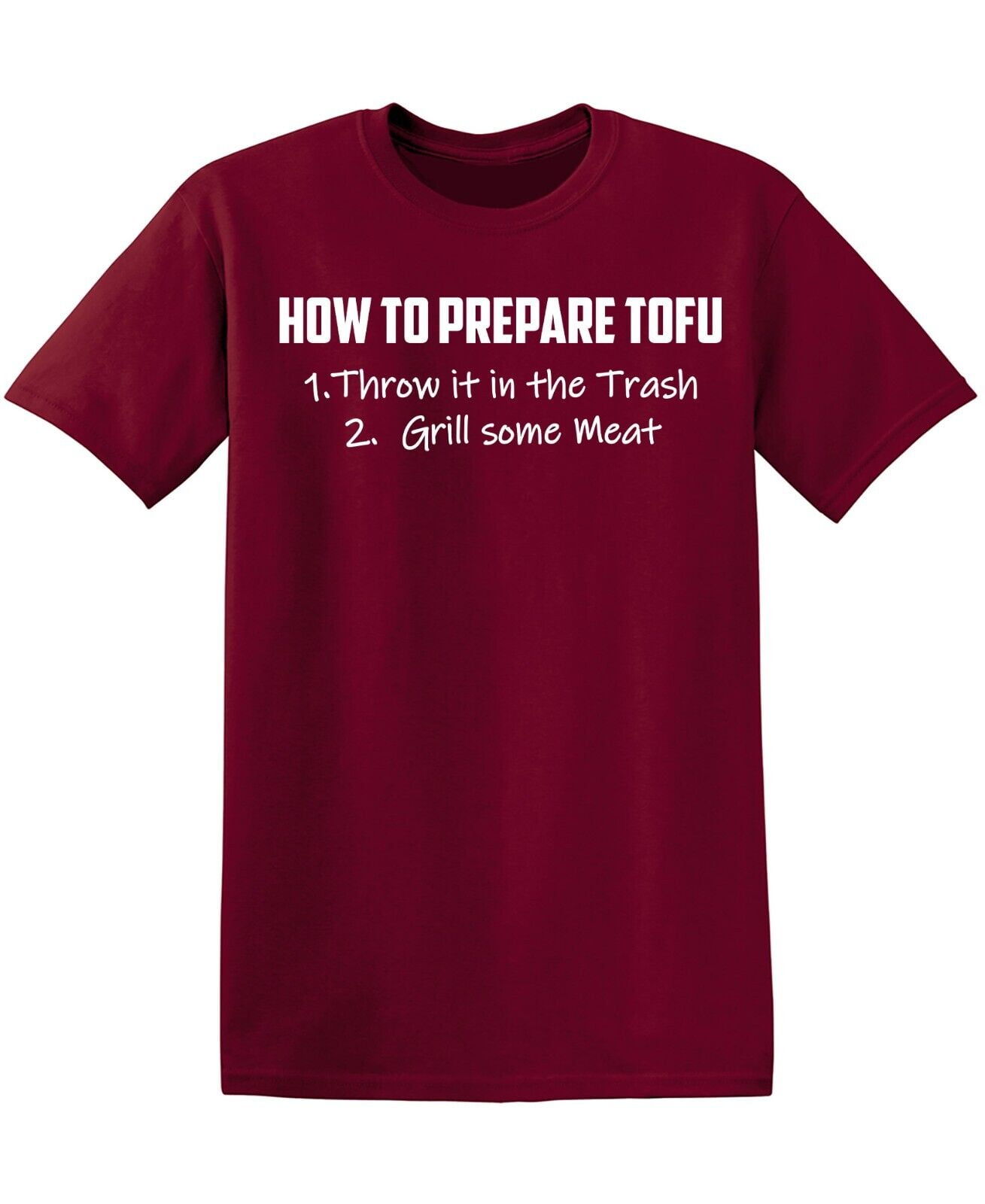 How To Prepare Tofu Sarcastic Humor Graphic Novelty Funny T Shirt ...