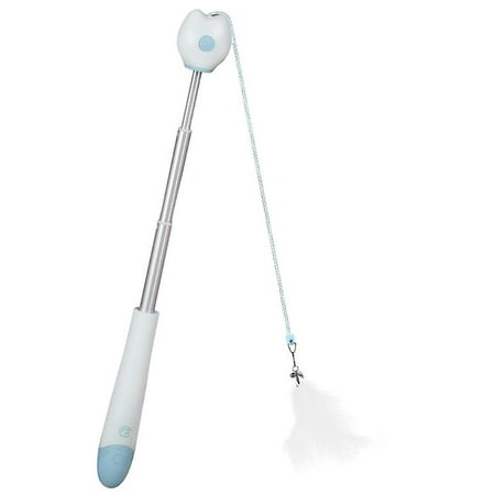 Interactive Cat Stretch Rod Teaser Wand Kitten Retractable String ...