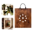 Medium Staghorn Fern Wall Mount Planter, Wood Vertical Hanging Plant ...