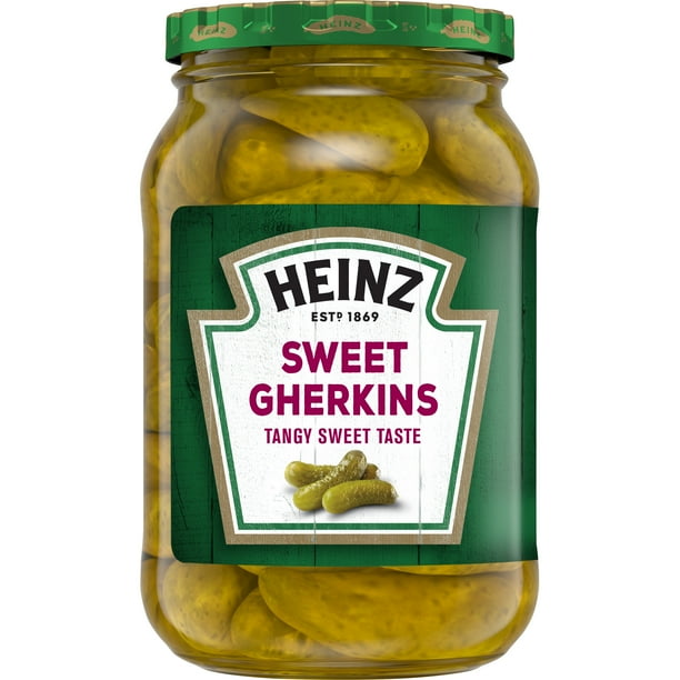 Heinz Sweet Gherkins Mini Pickles, 16 fl oz Jar - Walmart.com