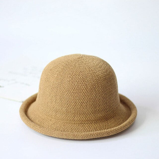 CoCopeaunt New Round Top Hat With Rolled Brim, Autumn And Winter Net ...