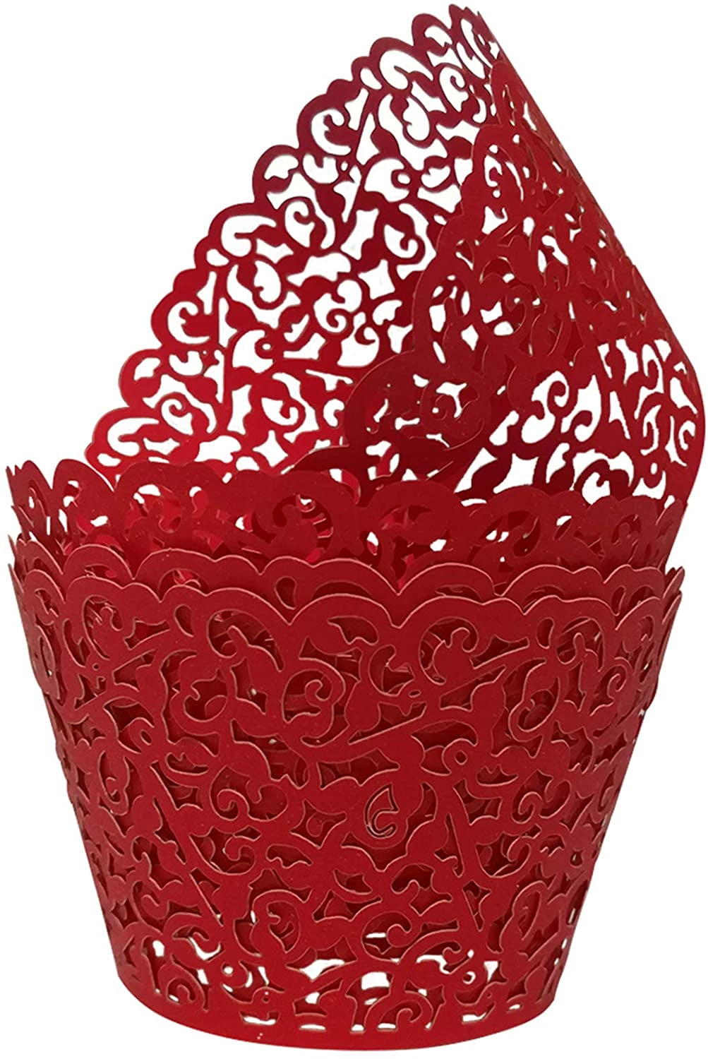 Ivory Cupcake Wrappers, Lace Cupcake Liners Laser cut Cupcake ...