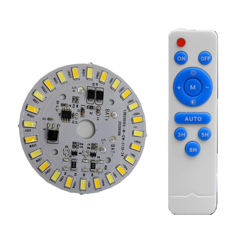 Tablero Lámpara Solar Del Panel LED Control Remoto Circular 12W Bsvklp ...