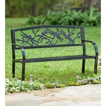 White Metal Butterfly Bench - Walmart.com