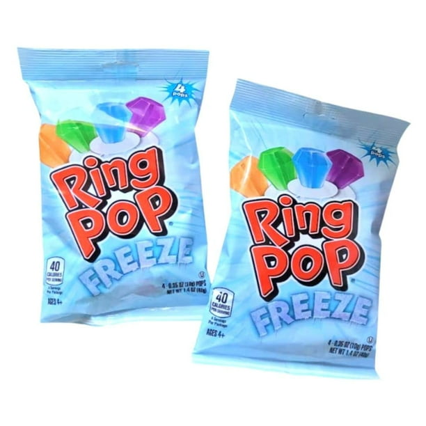 Ring Pop Freeze 2 Bags (8 Pops) - Walmart.com
