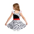 Aiihoo Toddler Girls Dalmatian Print Dress Black Spotted Print Ruffle ...