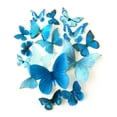 Blue Assorted Sizes Wafer Paper Butterflies for Decorating Desserts ...