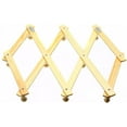 Bexikou Wooden Hanger, Expandable Accordion Wall Mounted Rack, 10 Peg ...