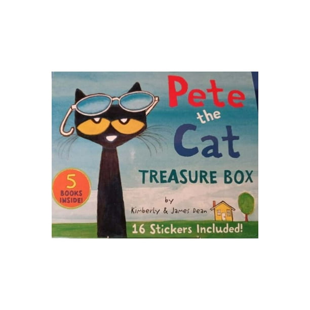 PETE THE CAT TREASURE BOX 5 BOOKS HARPER Pasta Dura | Walmart en línea