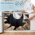 Small Cabinet Curtain 10''W x 11''L, Ground Fissure Under Sink Cover ...