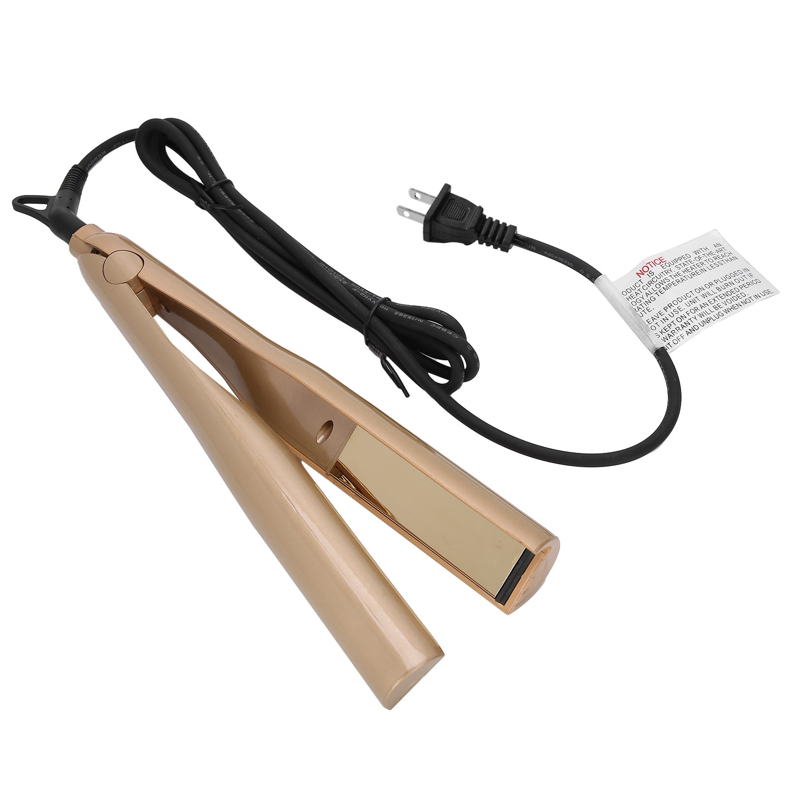 Rizador de pelo eléctrico de cerámica, alisador y rizador de doble uso ...