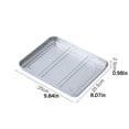 Baking Pan with Cooling Rack Set 304 Stainless Steel Baking Sheet with ...
