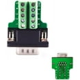 YIOVVOM DB9 Breakout Connector to Wiring Terminal RS232 D-SUB Male Serial Adapters Port Breakout ...