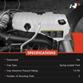 A-Premium Heavy Duty Engine Coolant Overflow Recovery Reservoir with ...