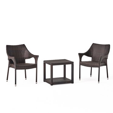 Mainstays Skylar Glen 5-Piece Outdoor Woven Chat Set, Gray - Walmart.com