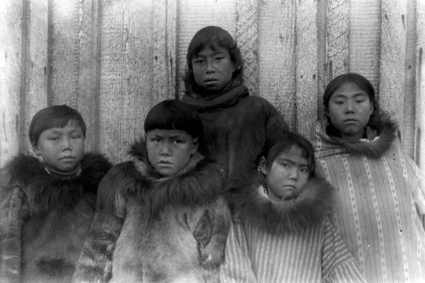 Print: Eskimo Children, circa 1931 - Walmart.com