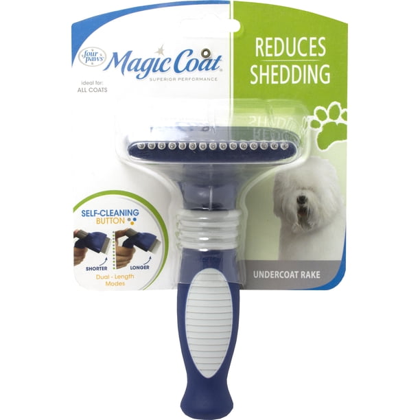 Four Paws Magic Coat Self-Cleaning Undercoat Dog Grooming Rake - Walmart.ca