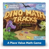 Learning Resources Dino Math Tracks Place Value Game, Dinosaur Toys ...