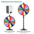 WinSpin 24" Prize Wheel Tabletop Floor Stand Spinning Game Brochure ...