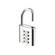 8-Digit Combination Padlock Push Button Locks for Locker Cabinet Silver ...