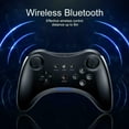 Black Bluetooth Wireless Controller with USB Cable for Nintendo Wii U ...