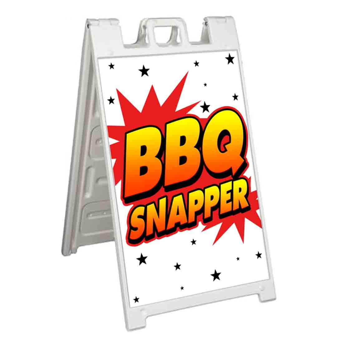 BBQ Snapper (24" X 36") Standard A-Frame Signicade, Includes Decal ...