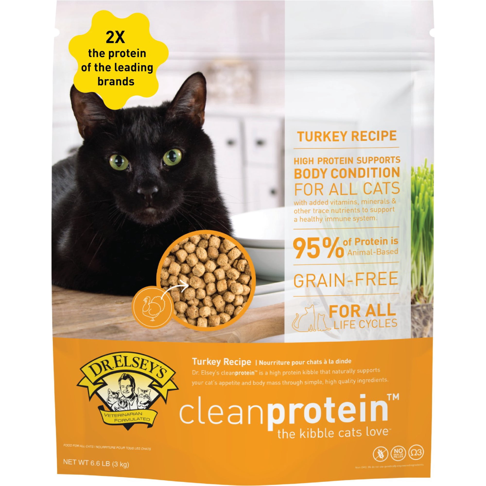 Click here for Dr. Elseys Cleanprotein Turkey Kibble Cat Dry Food... prices