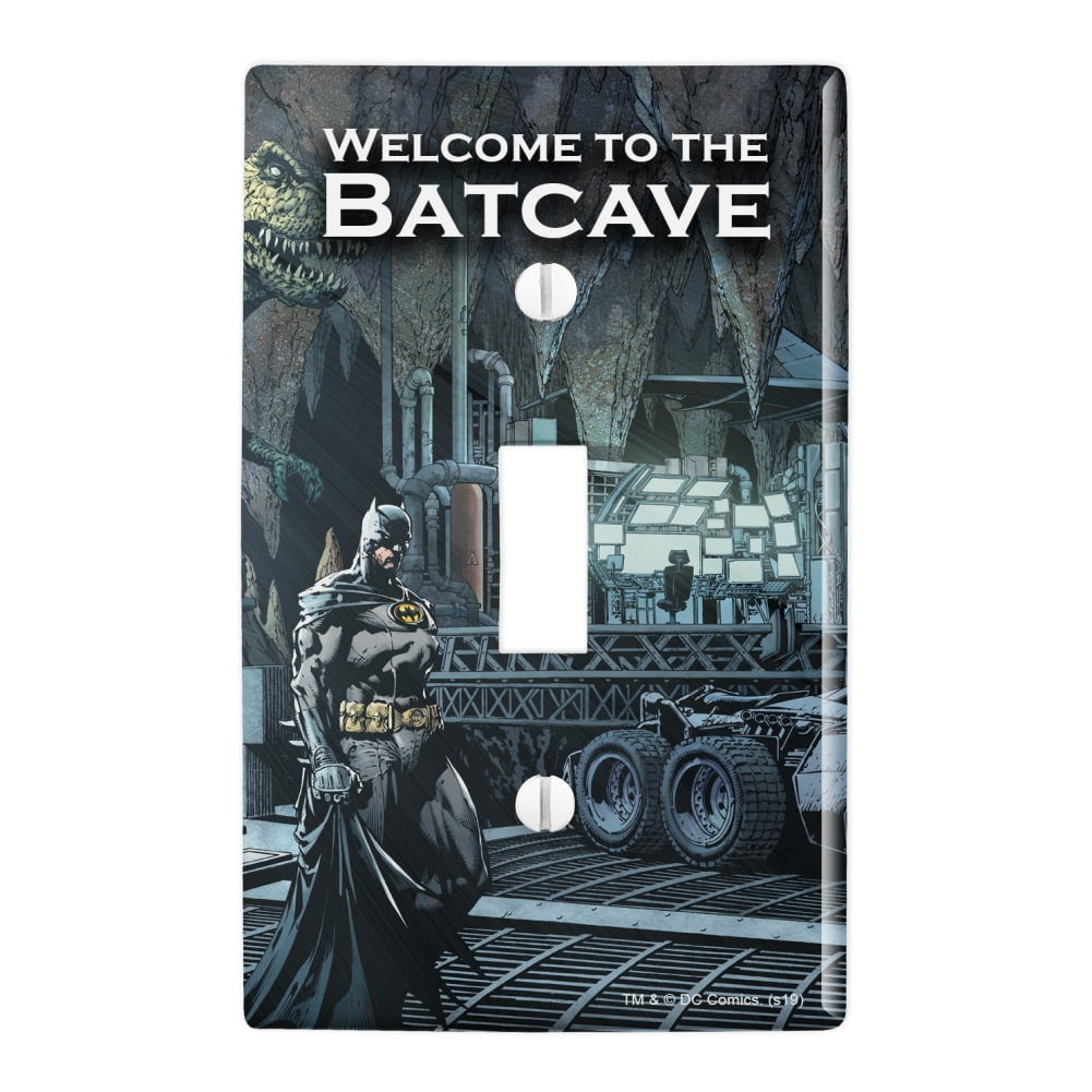 Batman Welcome to the Batcave Plastic Wall Decor Toggle Light Switch ...