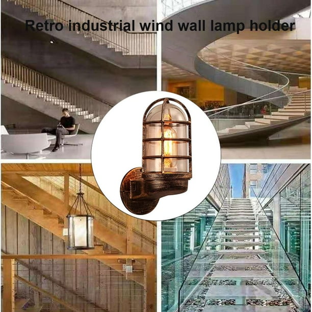 Vintage Wall Light Cage Guard Sconce Loft Lights Unique Wall Lamps ...