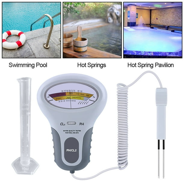 Probador Cloro 2 en 1 Medidor PH Y CL2 Analizador Del para Piscina Likrtyny | Walmart en línea