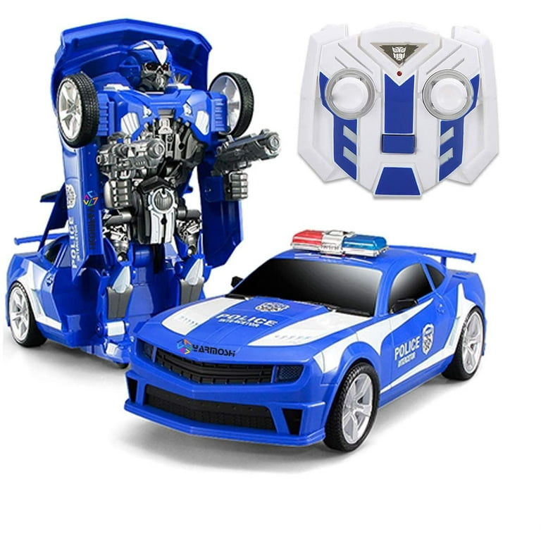 Remote control transformer police car store