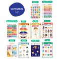 Magic Scholar Preschool Learning Posters, 18 Pack, Math & Kindergarten ...