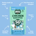 Mighty Spark Original Sea Salt & Pepper Chicken Snack Sticks, 8 oz, 8 ...