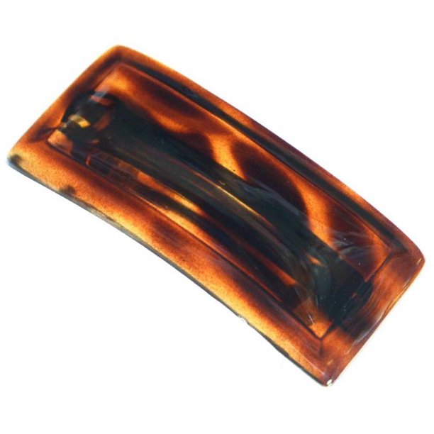 Caravan Outline Dome Rectangle Tortoise Shell Barrette Model No. 1501 ...
