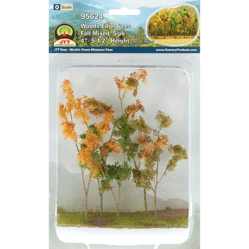 JTT Scenery Products 95624 O 4"-5.5" Woods Edge Fall Mixed Trees (Pack ...