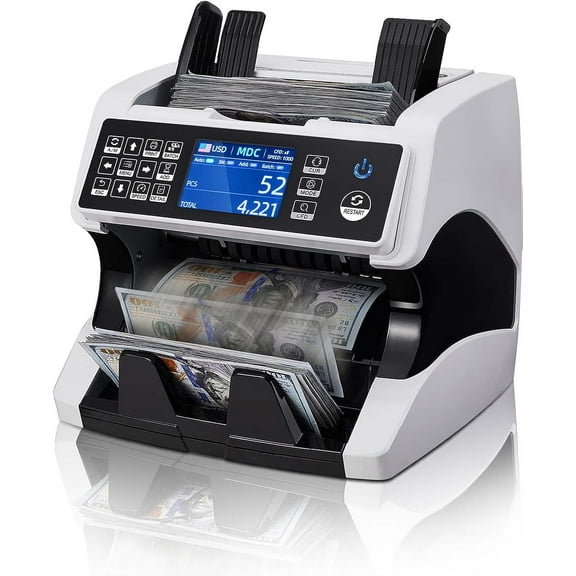 NUCOUN VC-7 Digital Cash Counter, Bank Grade, Mixed Denomination 20 ...