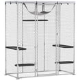 PawHut Large Catio Outdoor Cat Enclosure, Galvanized Steel Walk-in Cat ...