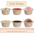 200 Pack 2 oz Compostable Bagasse Fiber Cups with Lids, Disposable ...