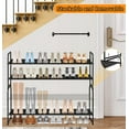 MISSLO 2-Tier Stackable Shoe Rack, Metal Organizer for 18-Pairs, Closet ...