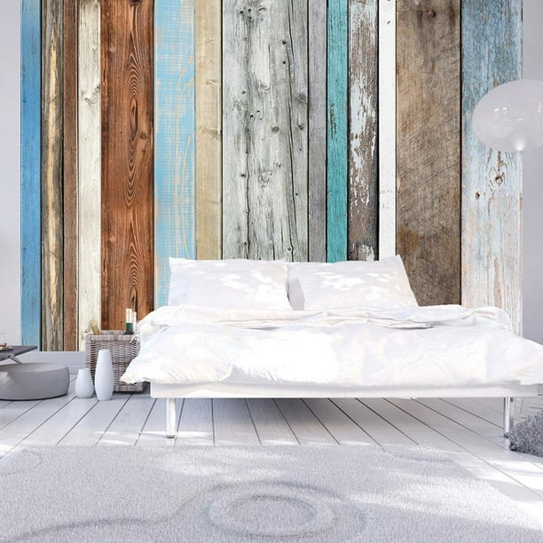 Tiptophomedecor Peel and Stick Wallpaper Wall Mural - Mixed Distressed ...