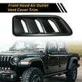 Unique Bargains 1 Pair Car Front Hood Air Outlet Vent Cover Trim for ...