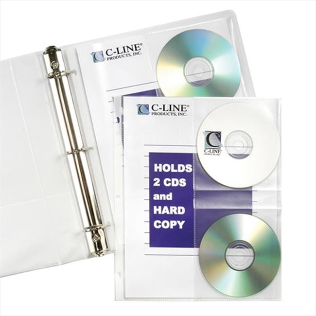 C-Line Products 61747BNDL3PK CD-Document Ring Binder Pages 10-PK - Set ...