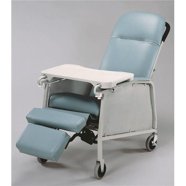 Graham Field Lumex 3 Position Medical Recliner Chair w/ Wheels, Royal ...