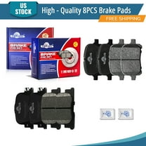 YXPCARS D707+D835: 8PCS Front and Rear Ceramic Brake Pads Set for Lexus ...