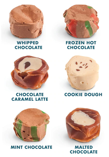 Taffy Shop Chocolate Lovers Salt Water Super Soft Taffy - Share (14oz ...