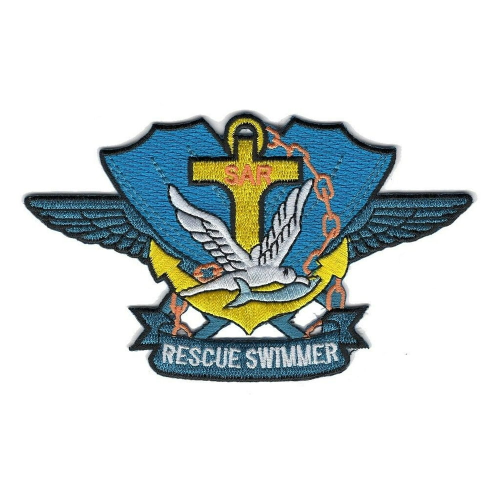 SAR SEARCH AND RESCUE SWIMMER BADGE PATCH USN NAVY VETERAN SAILOR ...