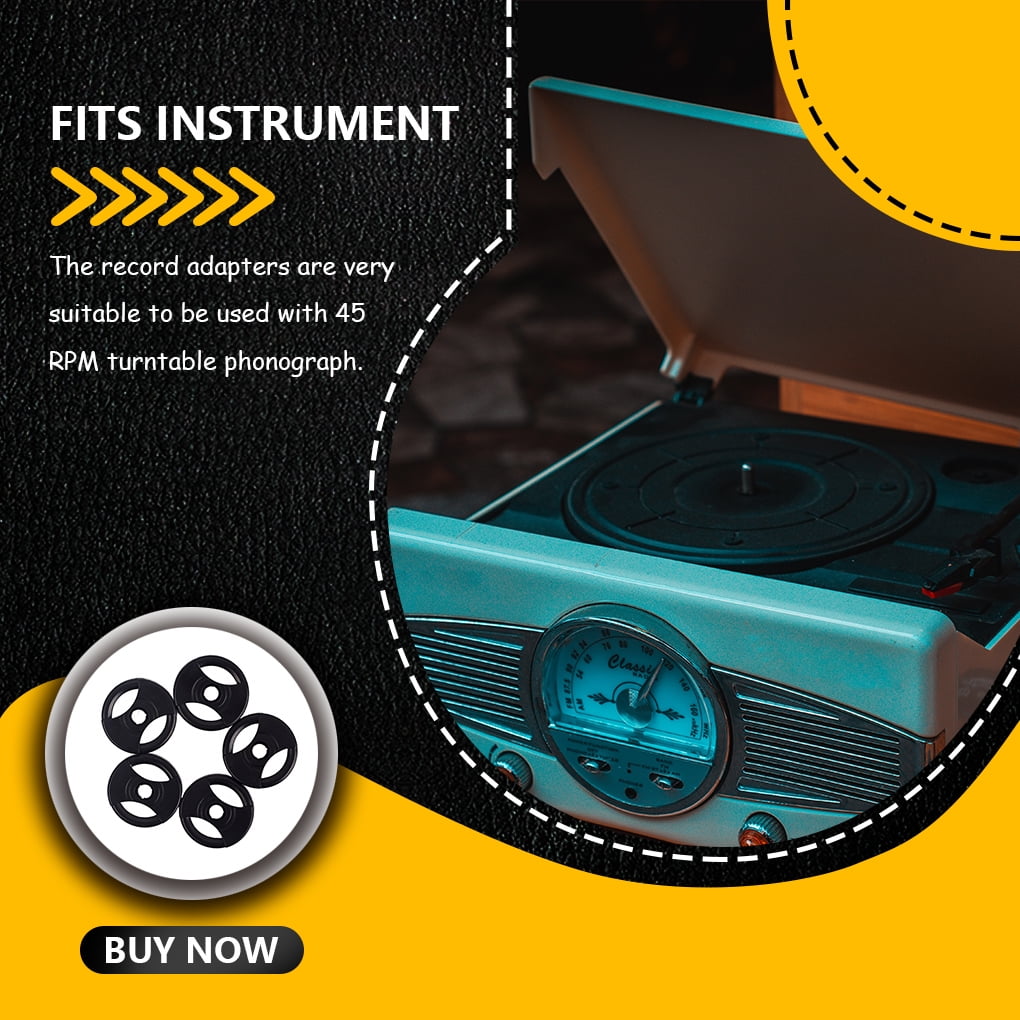 Buy 5 Pieces Plastic Record Player Adapter Portable Professional ...